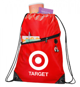 Mochila Taslan / Bolsillo lateral con cierre / Salida Audifonos ROJO ...